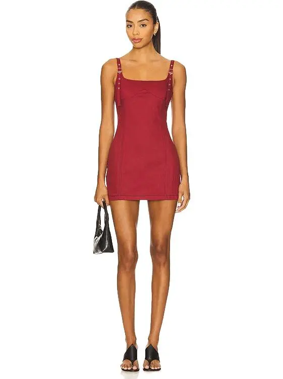 BY.DYLN Marcie Mini Dress - Cherry