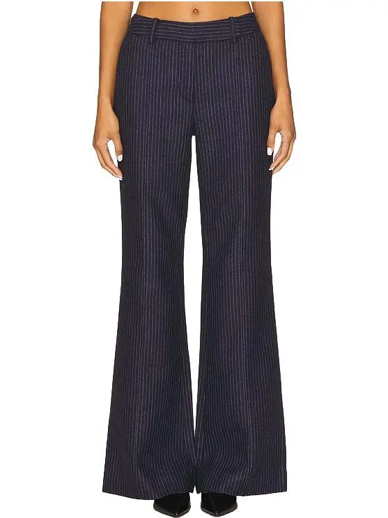 Cara Cara Tristan Pant - Navy Chalk Stripe