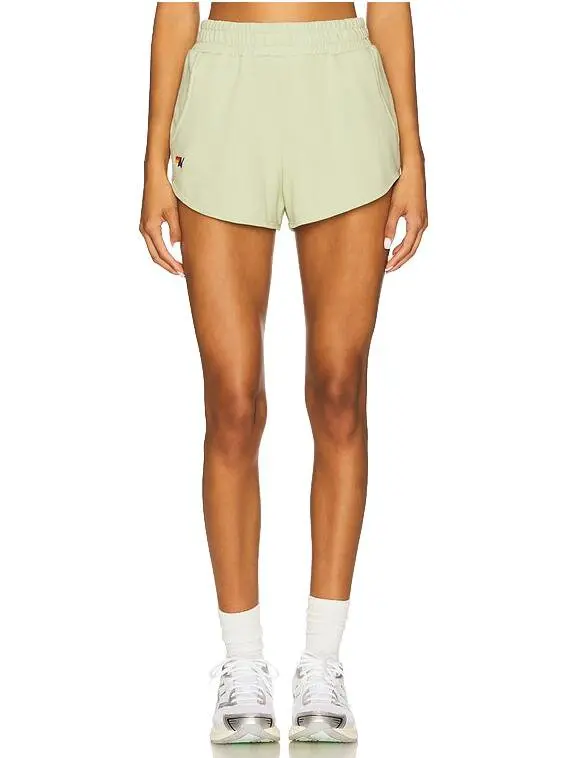 Aviator Nation Essential Club Short - Lime Cream