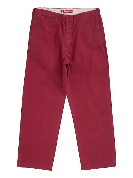 Supreme Chino Pant - Red