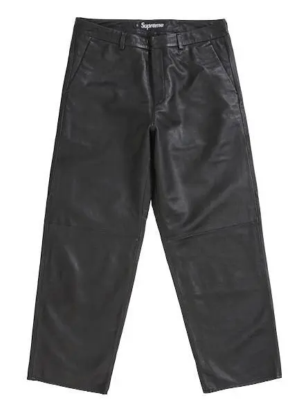 Supreme Leather Trouser - Black