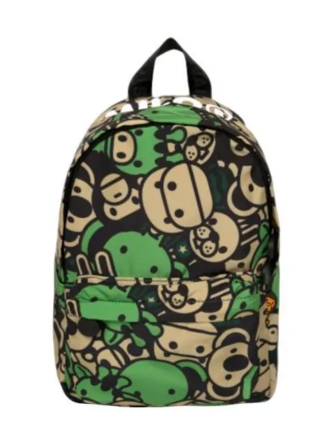 A BATHING APE Baby Milo And Friends Small Backpack - Army Green