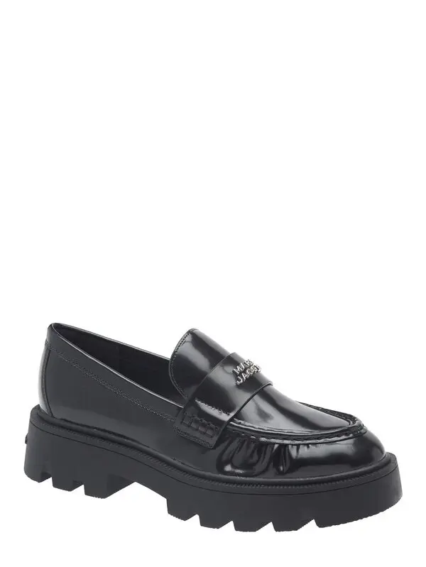 Marc Jacobs The Frankie Lug Sole Loafer - Black