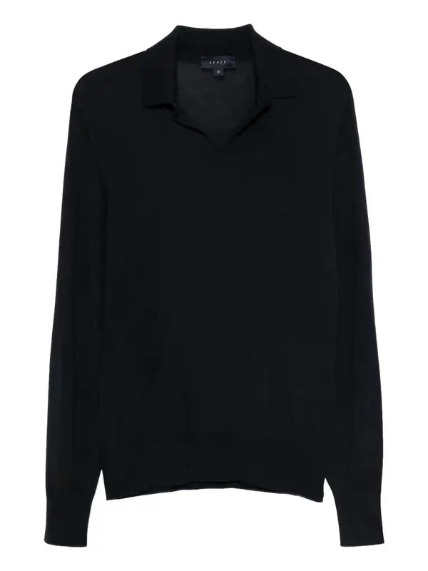 Sease Long-sleeved Polo Shirt - B53 Black