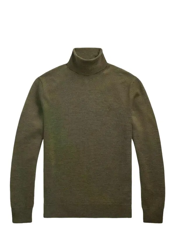 Ralph Lauren Ribbed Turtleneck Sweater - Green