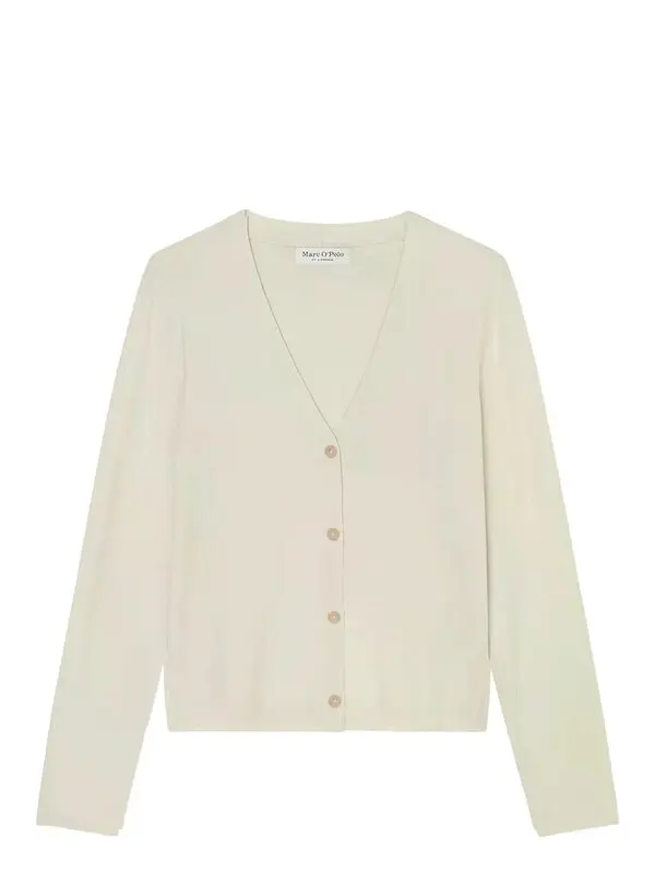 Marc O'polo Button-front V-neck Cardigan - Neutrals