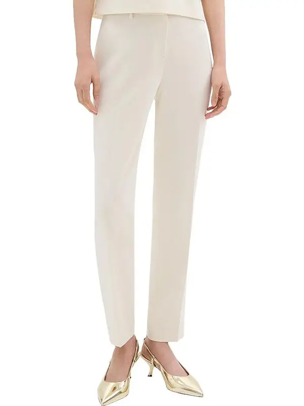 Theory Treeca Slim Trousers - Rice