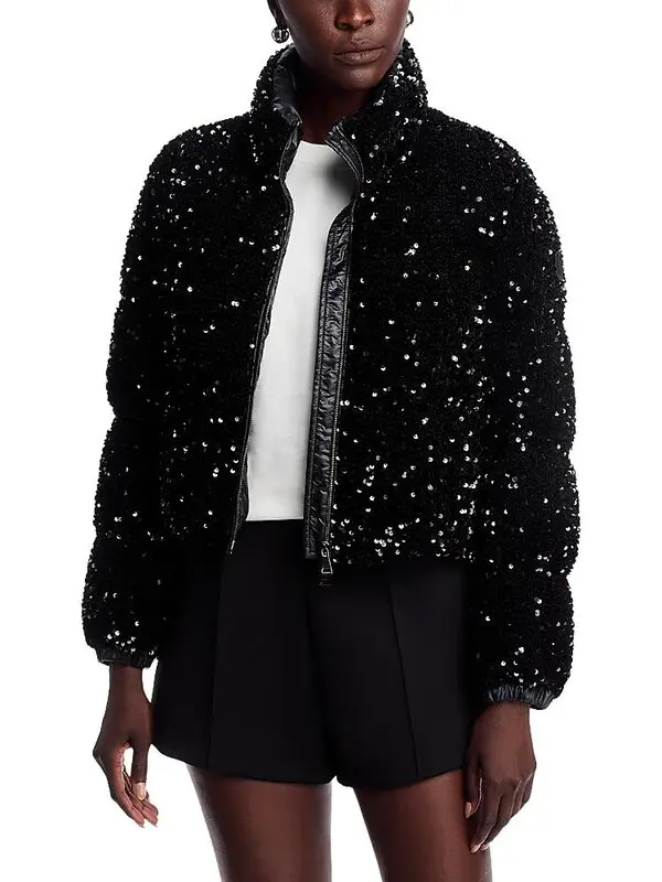 Moncler Louvi Sequin Jacket - Black