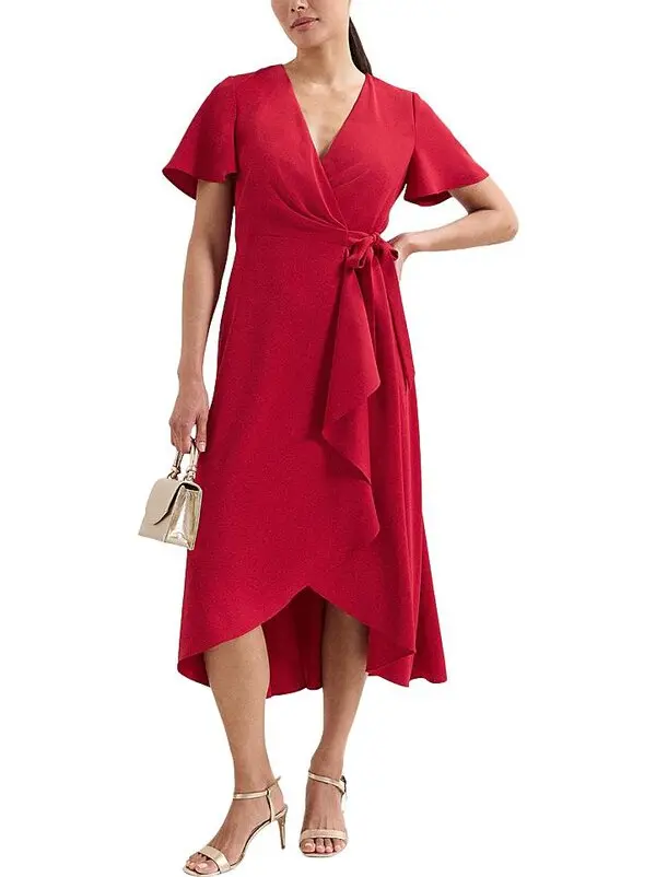 PHASE EIGHT Julissa Wrap Dress - Red