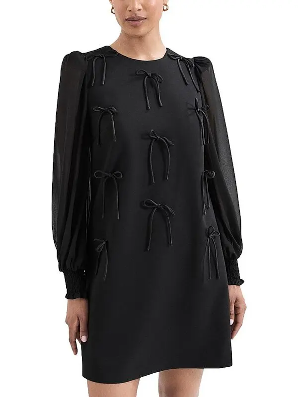 PHASE EIGHT Jamie Bow Dress - Black