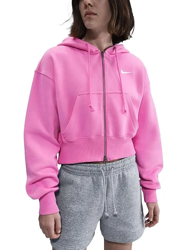 Nike Fleece Cropped Hoodie - Playful Pink