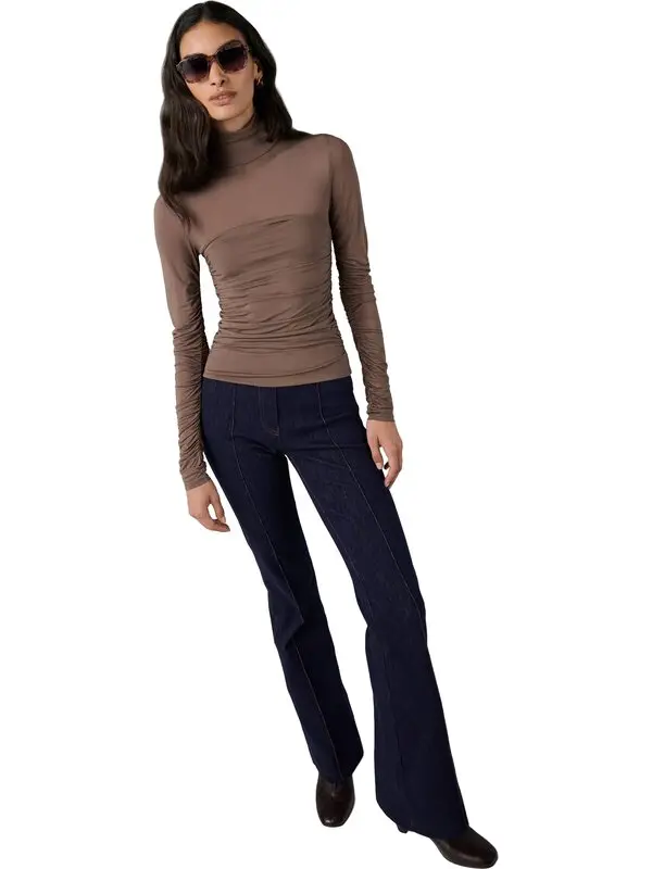 Diane Von Furstenberg Piper Turtleneck - Truffle