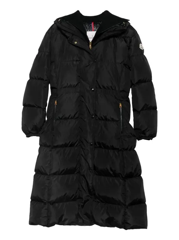 Moncler Hooded Quilted Jacket - 999 Black