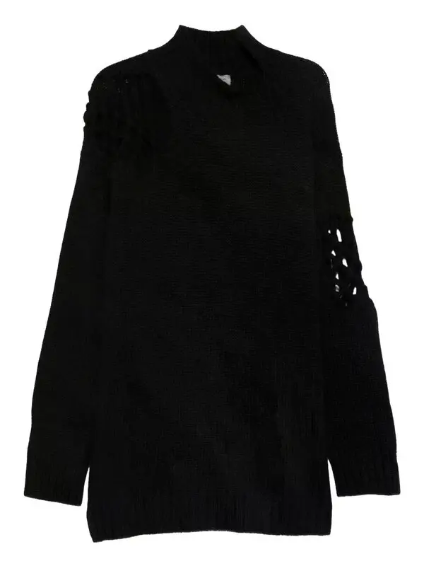Yohji Yamamoto High-neck Sweater - Black