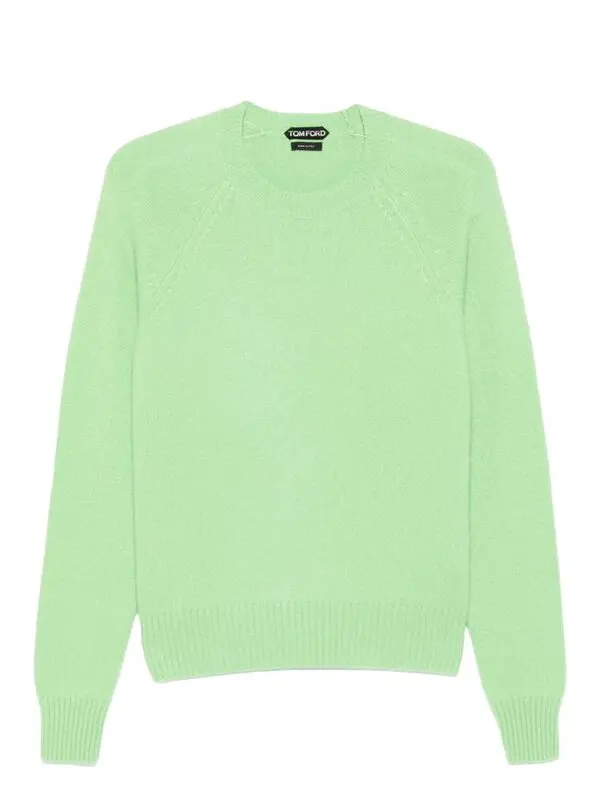 TOM FORD Crewneck Sweater With Raglan Sleeves - Green