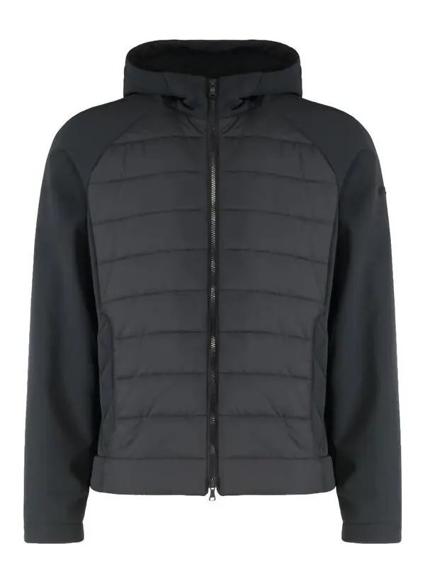 Paul & Shark Technical Fabric Hooded Jacket - Black