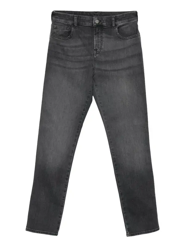 Emporio Armani Logo-patch Jeans - Grey