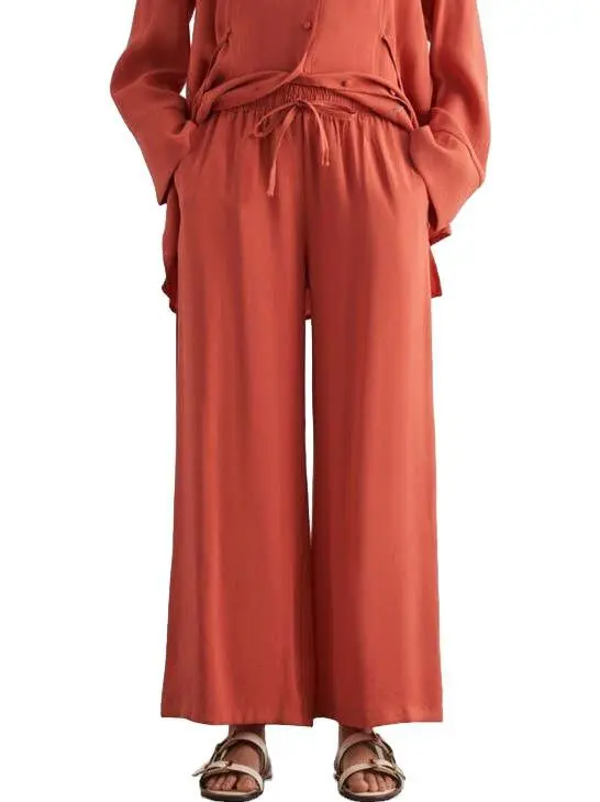 MIZALLE Relaxed Drawstring Pants - Coral