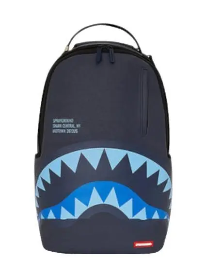 SPRAYGROUND Shark Central Midnight Dlxsv Backpack - Blue