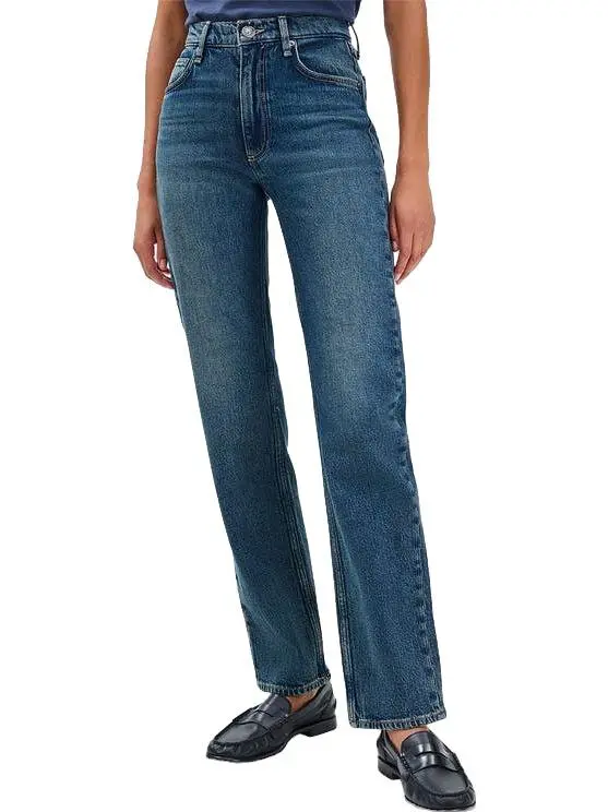 Rag & Bone Harlow Mid-rise Straight-leg Jeans - Ness