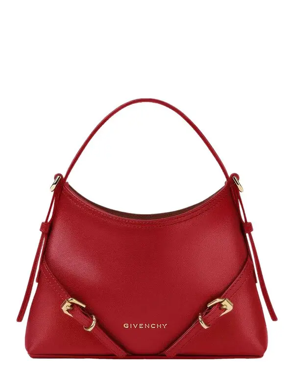 Givenchy Nano Voyou Leather Crossbody Bag - Dark Red