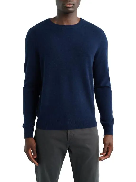 Nordstrom Cashmere Crewneck Sweater - Navy Night