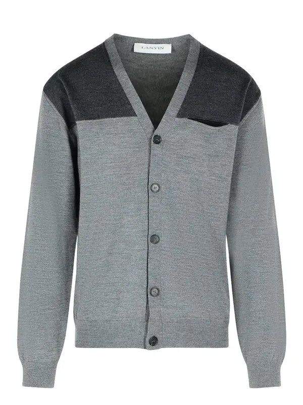 LANVIN Wool Cardigan - Grey