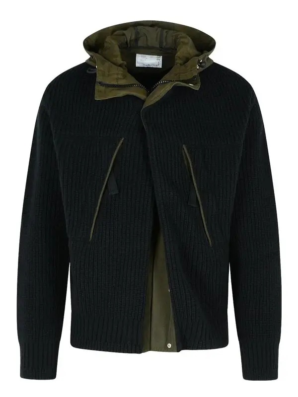 Sacai Wool Blend Jacket - Black