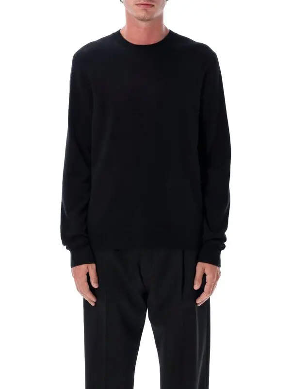 Comme Des Garçons Wool Crew Neck Sweater - Black
