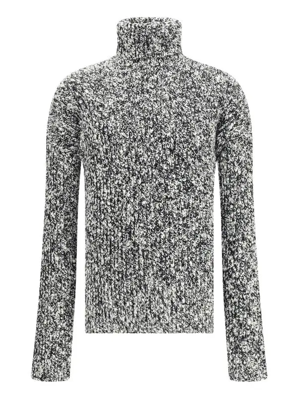 Dolce & Gabbana Wool-blend Turtleneck Knitwear - White