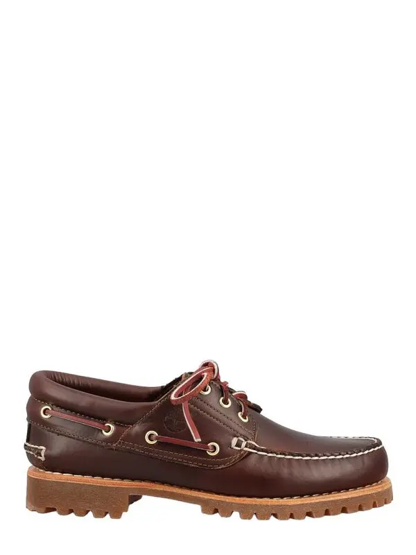 Timberland Authentic 3-eye Lug Handsewn Boat Shoes - Brown