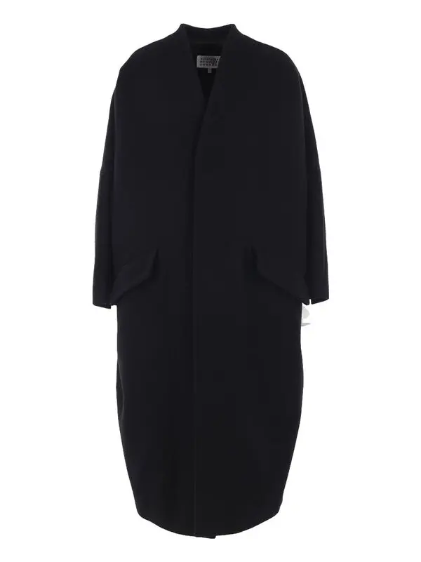 MAISON MARGIELA Oversized Wool-blend Coat - Black