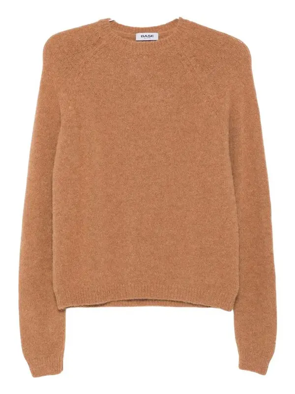BASE Wool Crewneck Sweater - Brown
