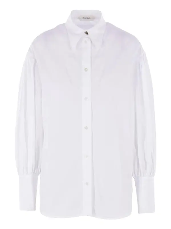 PHAEONIA Cotton Poplin Shirt - White