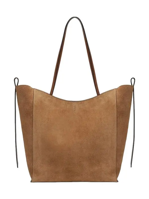 NOESI Asia Suede Shopper Bag - Brown