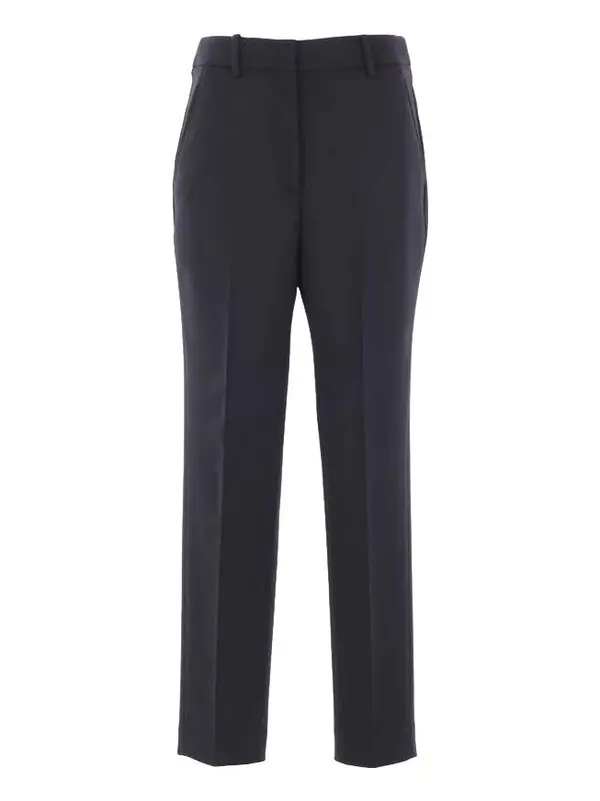 Incotex Slim-fit Stretch Wool Trousers - Black