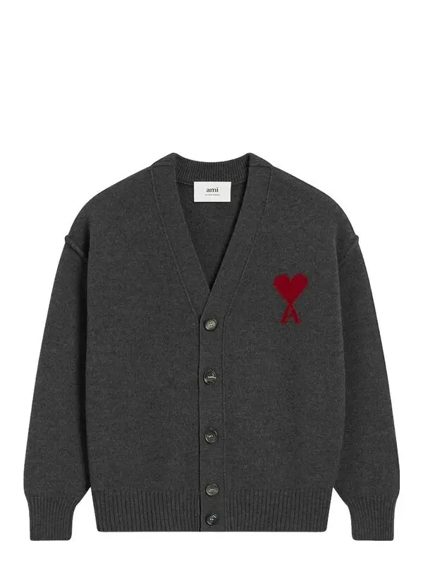 Ami De Coeur Heather Cardigan - Grey