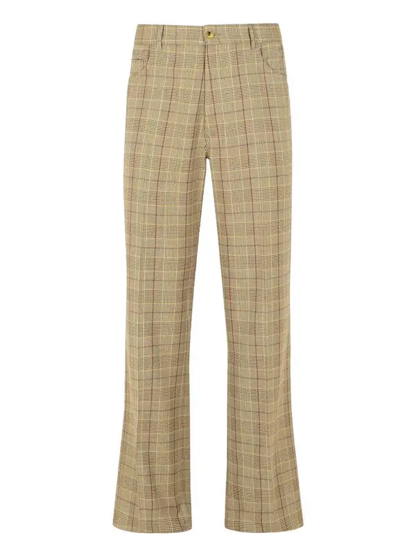 Amiri Virgin Wool Blend Trousers - Beige