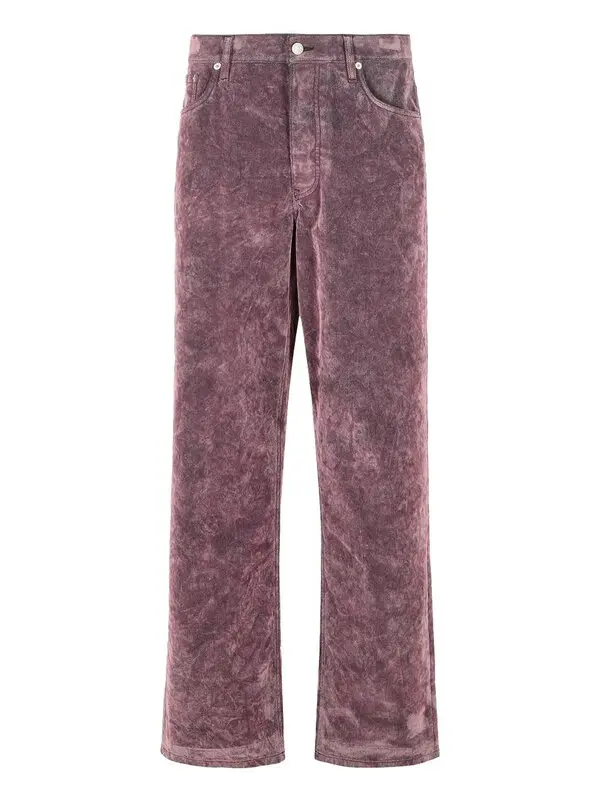 Dries Van Noten Mallow Cotton Pants - Purple