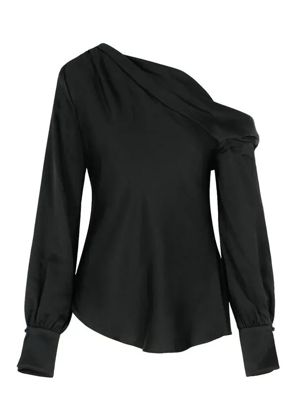 Simkhai Alice Acetate-blend Blouse - Black