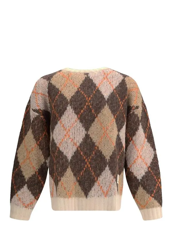 Emporio Armani Argyle Knitwear - Brown
