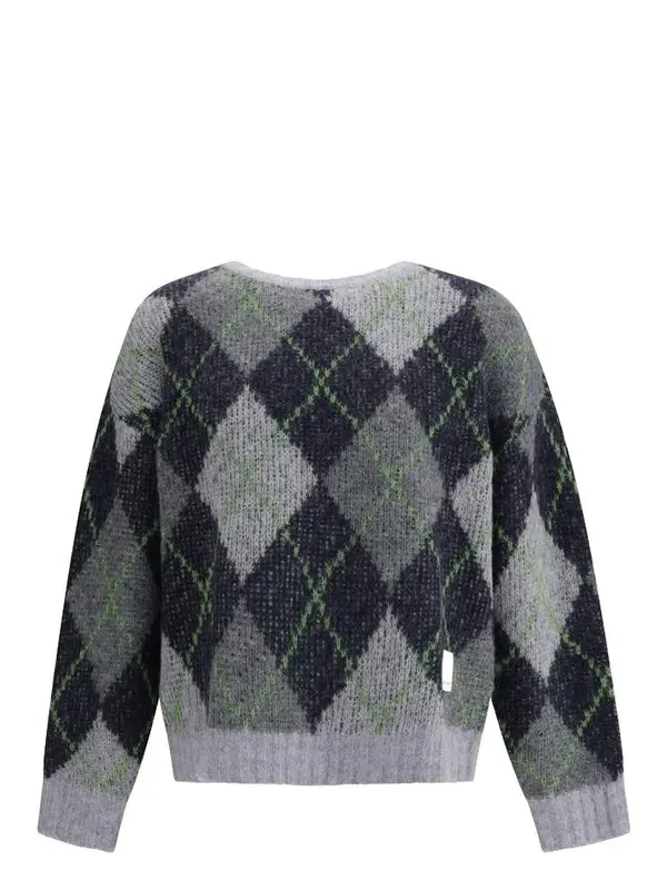 Emporio Armani Argyle Knitwear - Grey