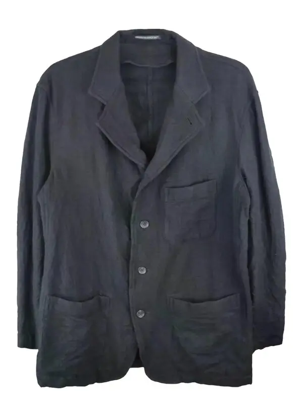 Y’s Felted Three-pocket Blazer - Black