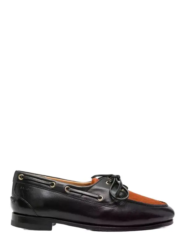 Bally Leather Derby Shoes - Black