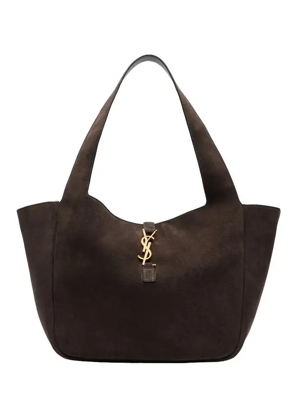 Saint Laurent Le 5 À 7 Bea Suede Tote - Brown