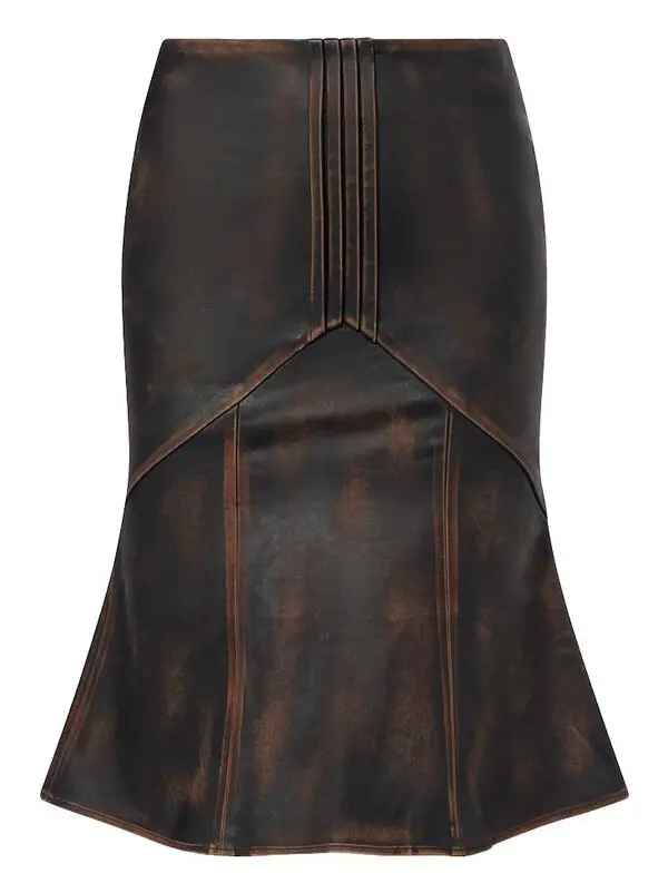 SHUSHU/TONG Bow-detail Cutout Top - Brown