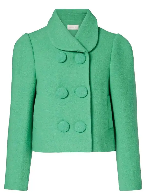 SHUSHU/TONG Bow-detailed Cutout Top - Green