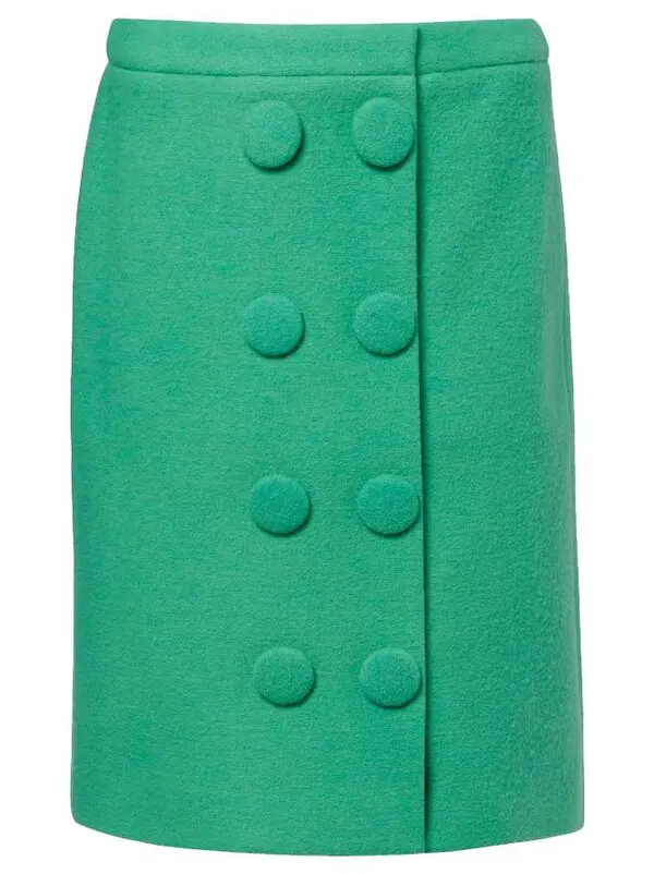 SHUSHU/TONG Pleated Mini Dress - Green