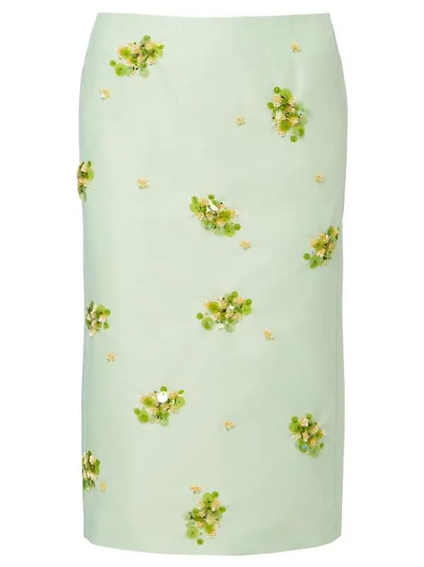 SHUSHU/TONG Knitted Wool-blend Minidress - Green