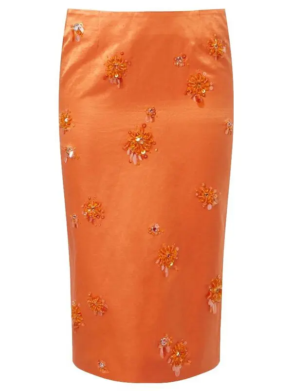 SHUSHU/TONG Floral Bodysuit - Orange